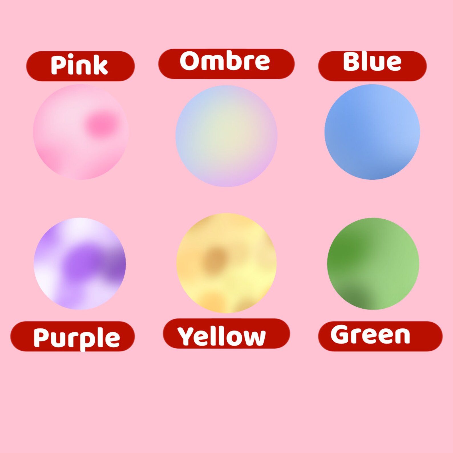 Circle Colourway Sticker Sheet - Etsy