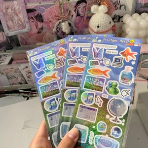 Frutiger Aero Sticker Sheet PREORDER - Etsy UK