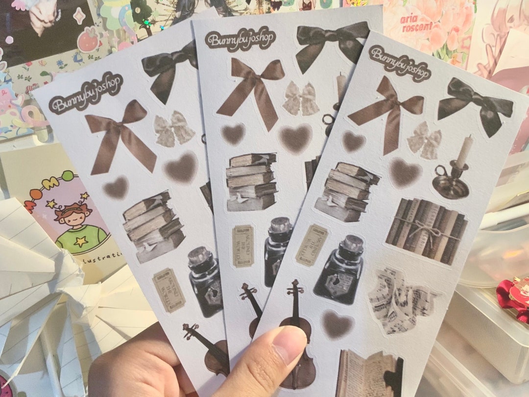 Dark Brown Png Sticker Sheet - Etsy