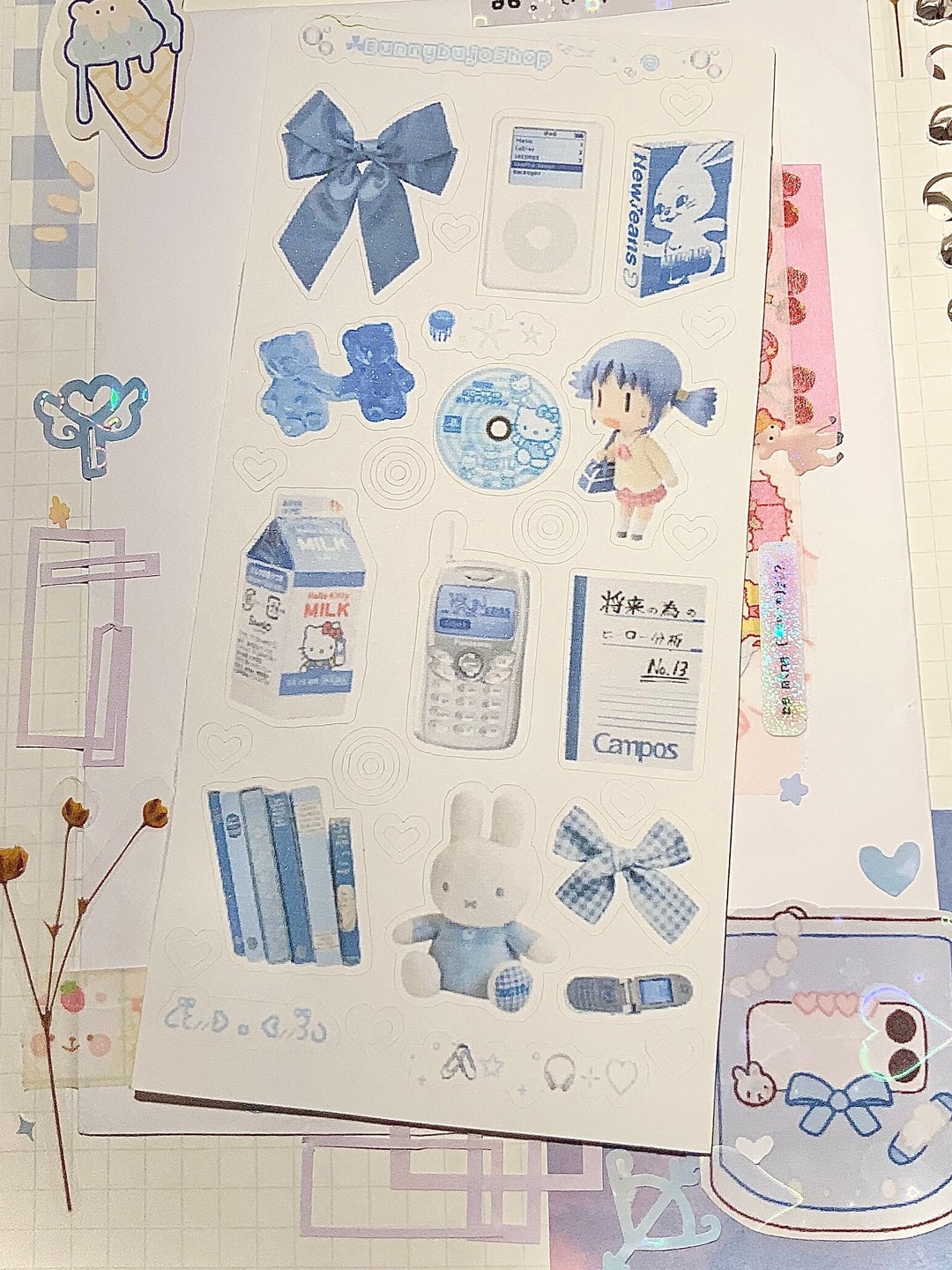 Blue Png Sticker Sheet - Etsy
