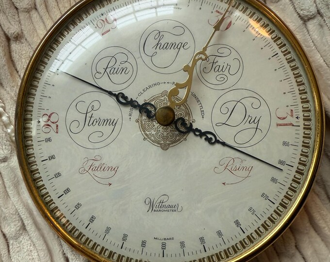 Longines-wittnauer Watch Company Weather Key Instrument Barometer - Etsy