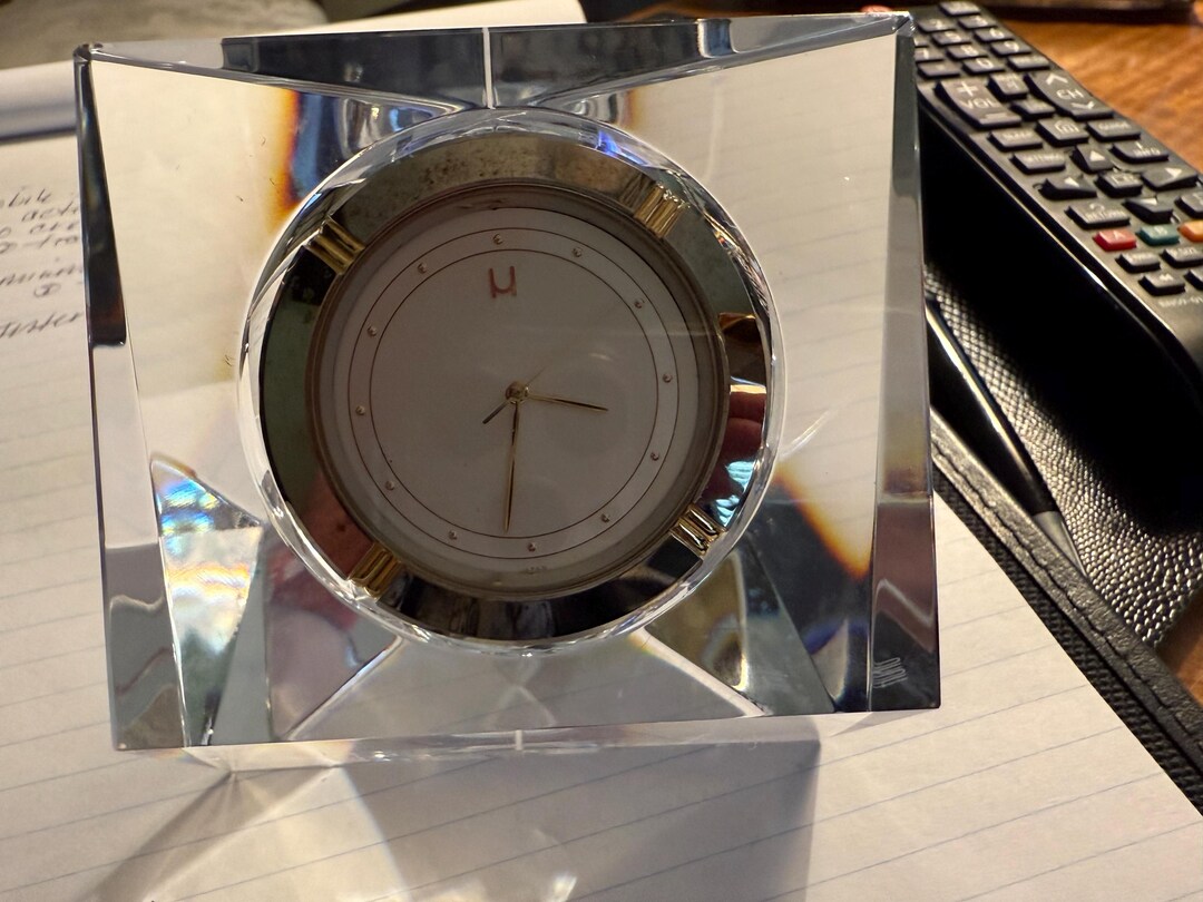 Desk Clock Made in Japan From Hoya in New Condition - Etsy