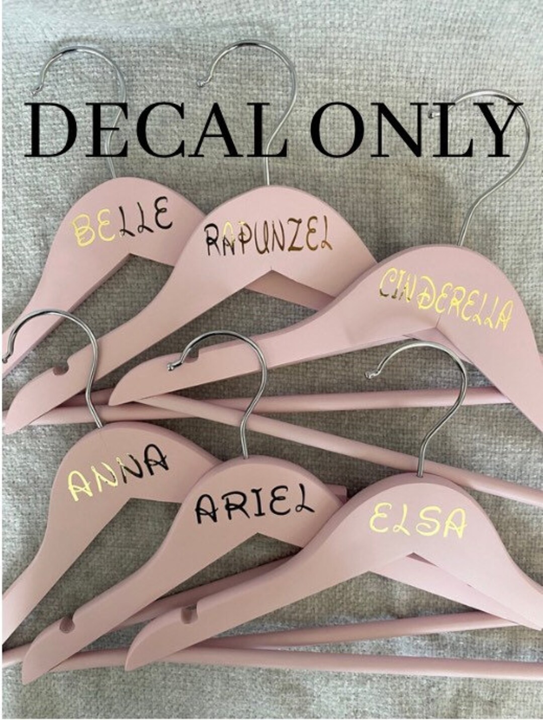 Personalised Disney Princess / Superhero Hanger Labels, Dress up Hanger ...