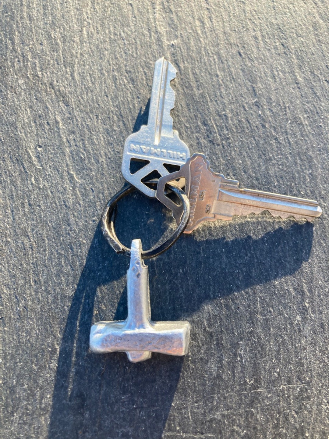 Recycled Beer Can Thors Hammer Keychain - Etsy