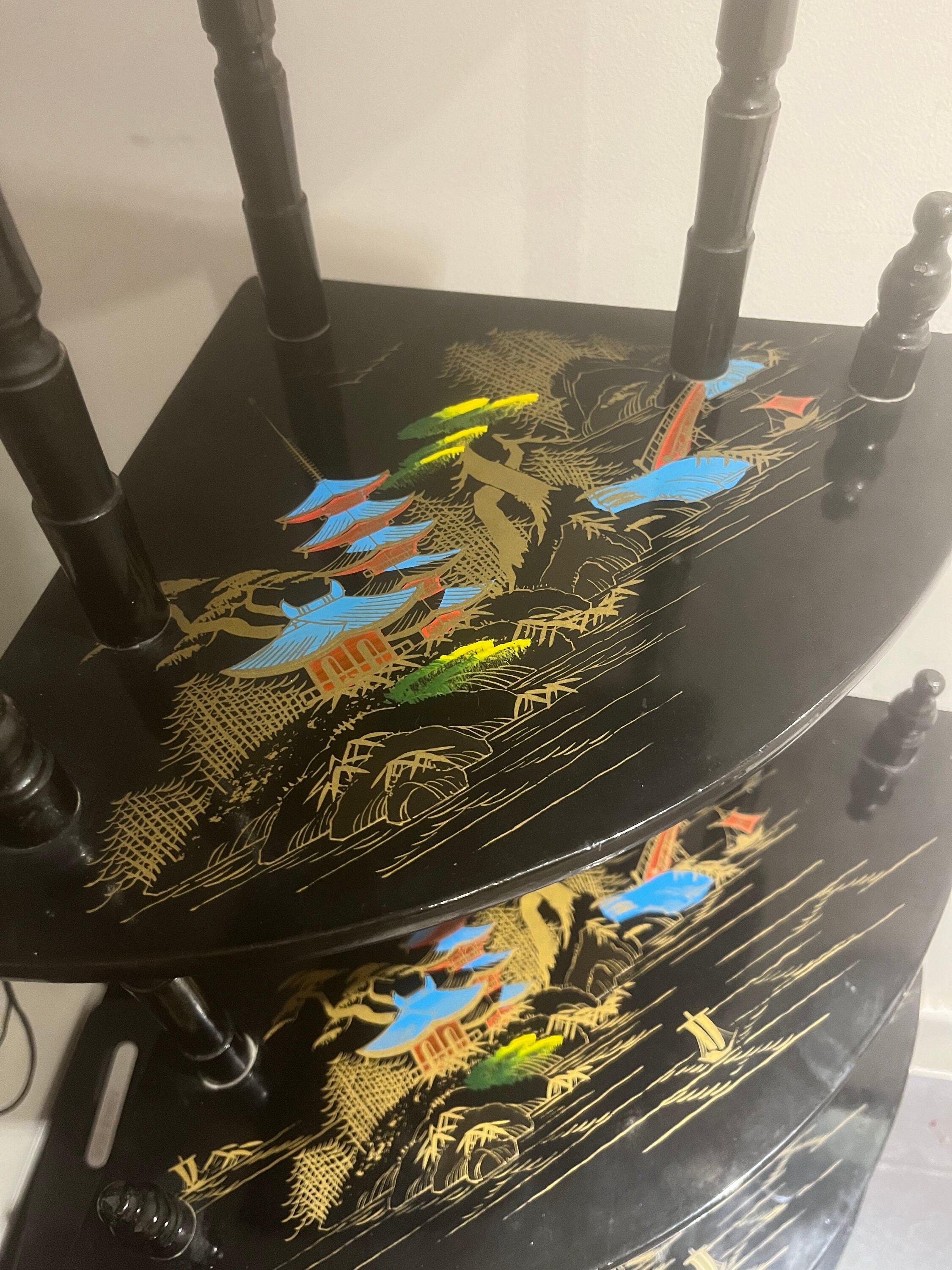 1950s Vintage Japanese 5-tiered Corner Display Shelf - Etsy