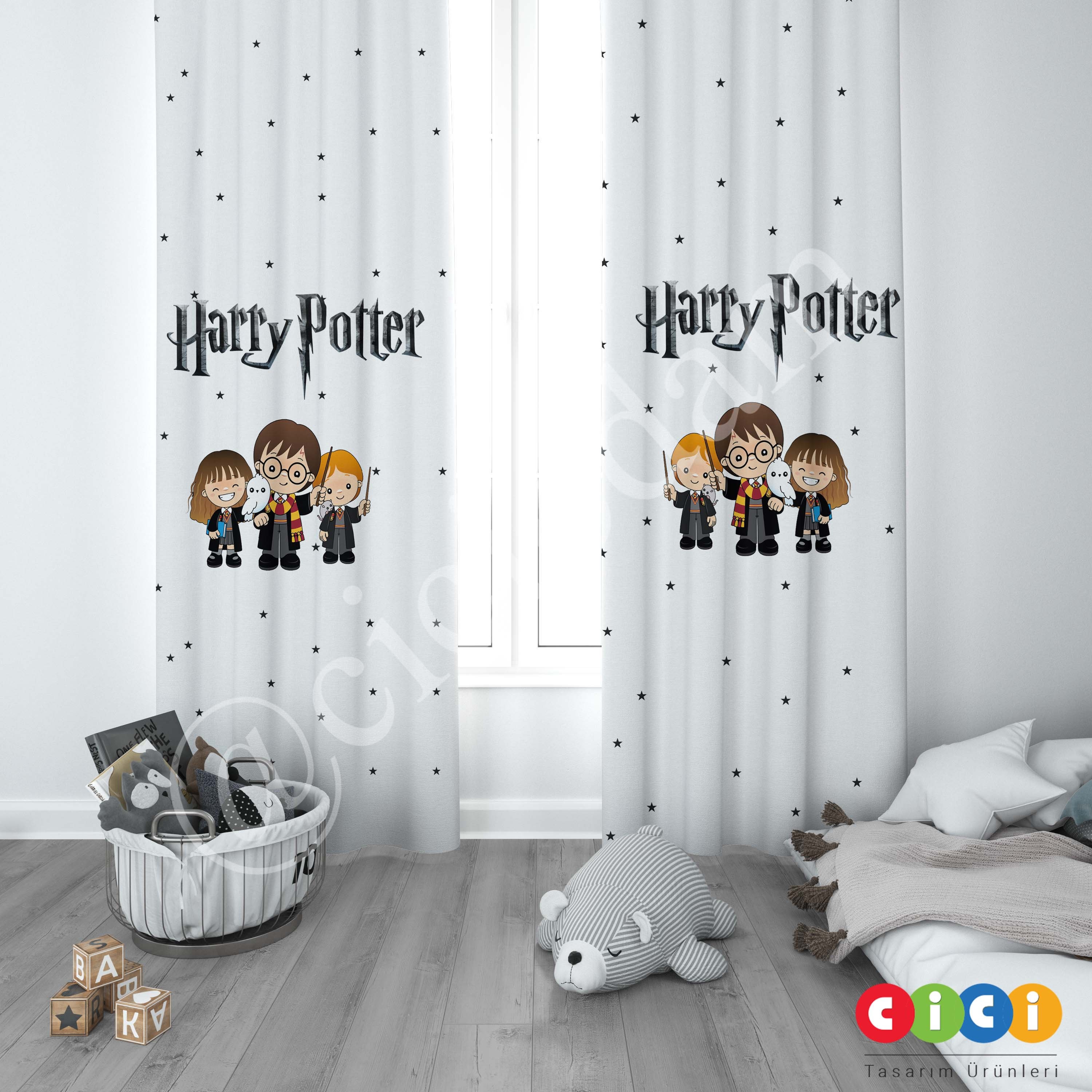 Harry Potter Curtains, Baby Boy and Girl Kids Room Curtain, Nursery Room Curtains, Window ...