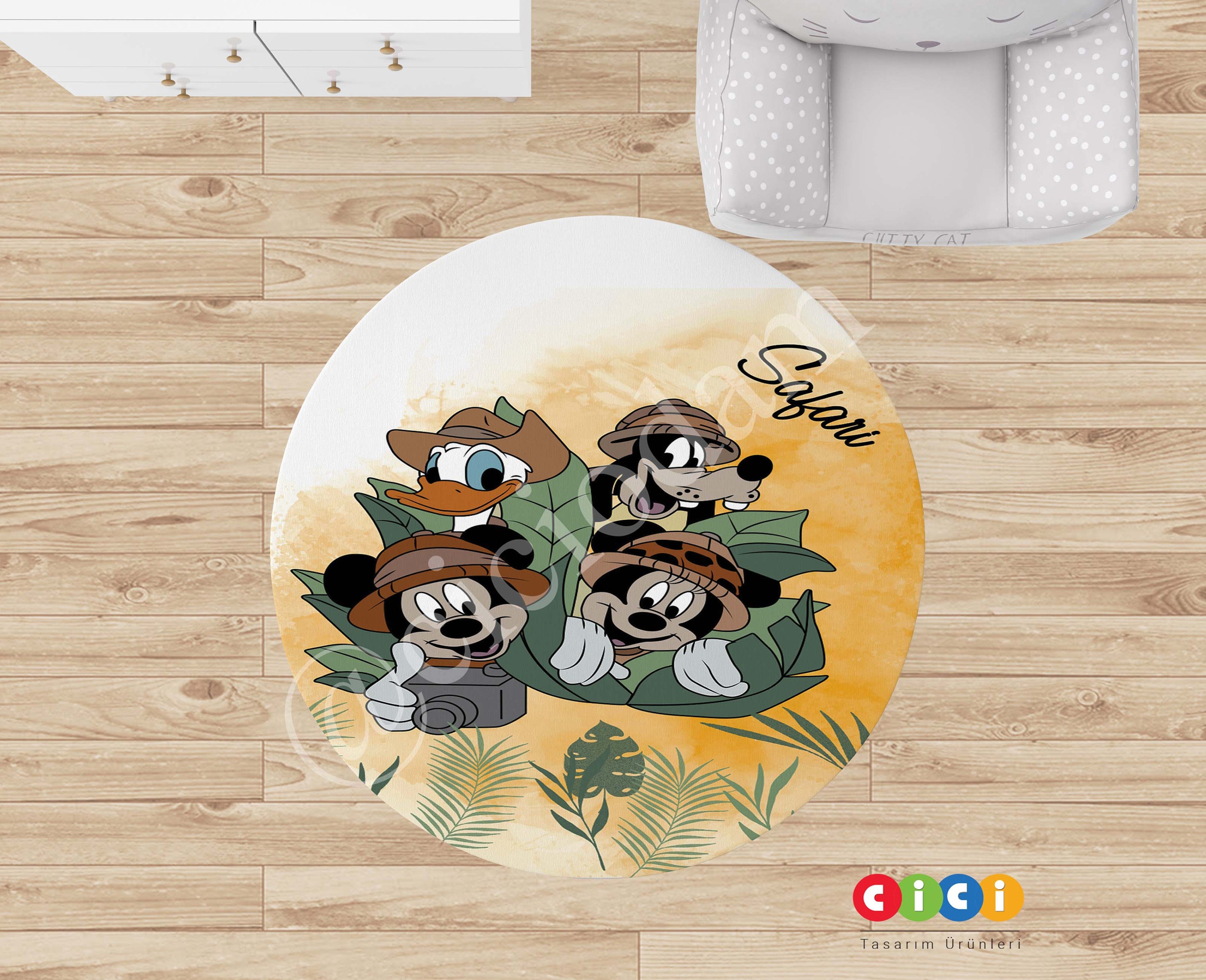 Mickey Mouse Cutaini Minnie Mouse Rug Donald Duck Rug Safari - Etsy