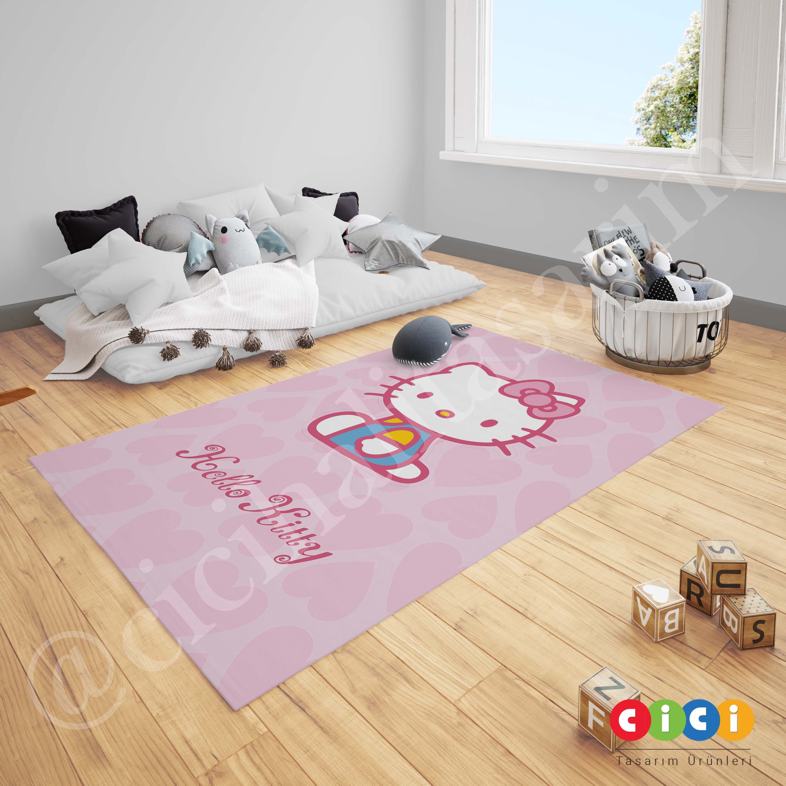 Hello Kitty Curtain, Baby Boy and Girl Kids Room Curtain, Nursery Room ...