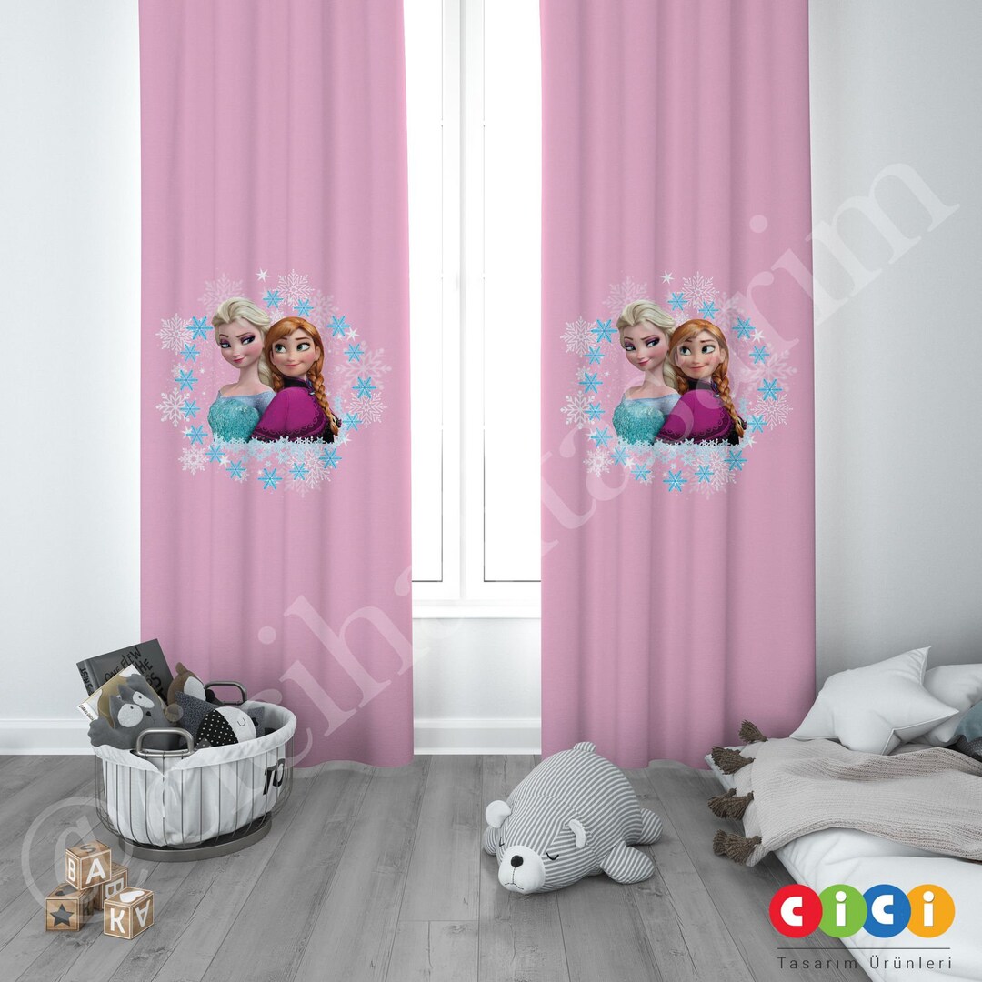 Elsa Curtain, Frozen Curtain, Elsa Anna Curtain, Baby Boy and Girl Kids ...