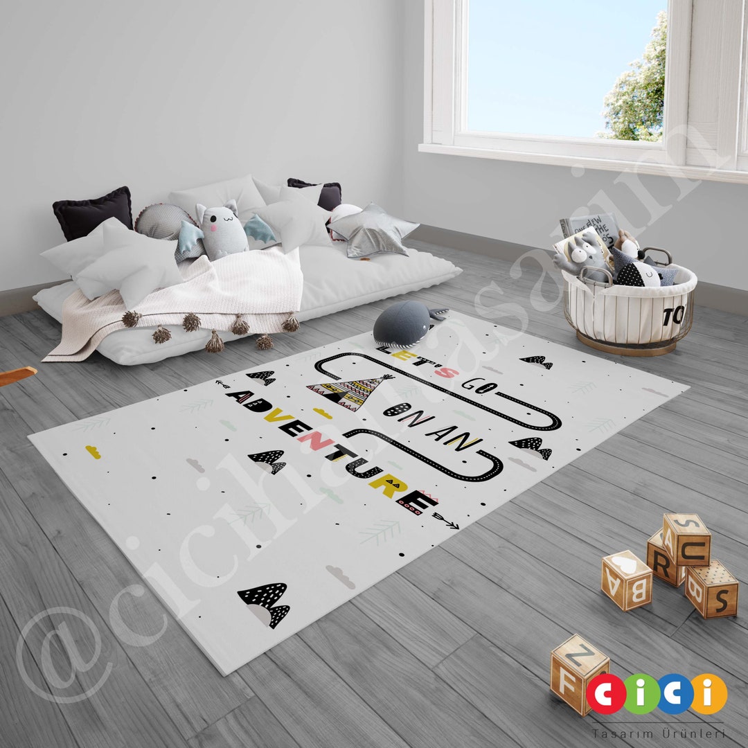 Adventure Rug, Baby Boy and Girl Kids Room Rug, Nursery Room Rug ...