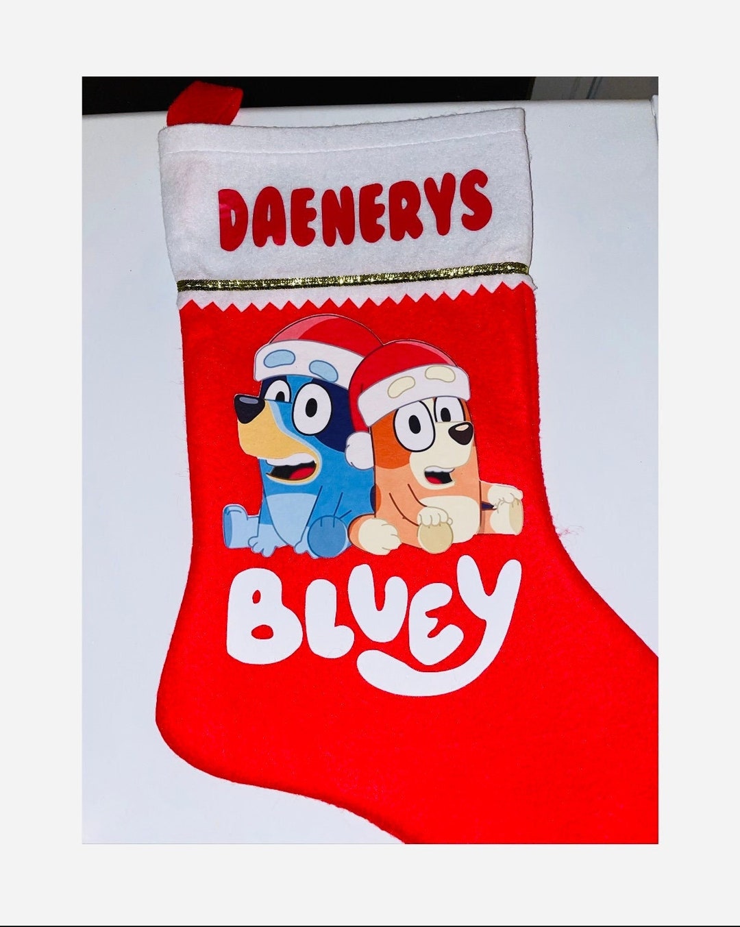 Bluey Christmas Stockingnext Business Day Shippingfree Personalization ...