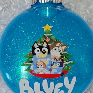 Bluey Family Inspired Christmas Ornament free Personalization - Etsy