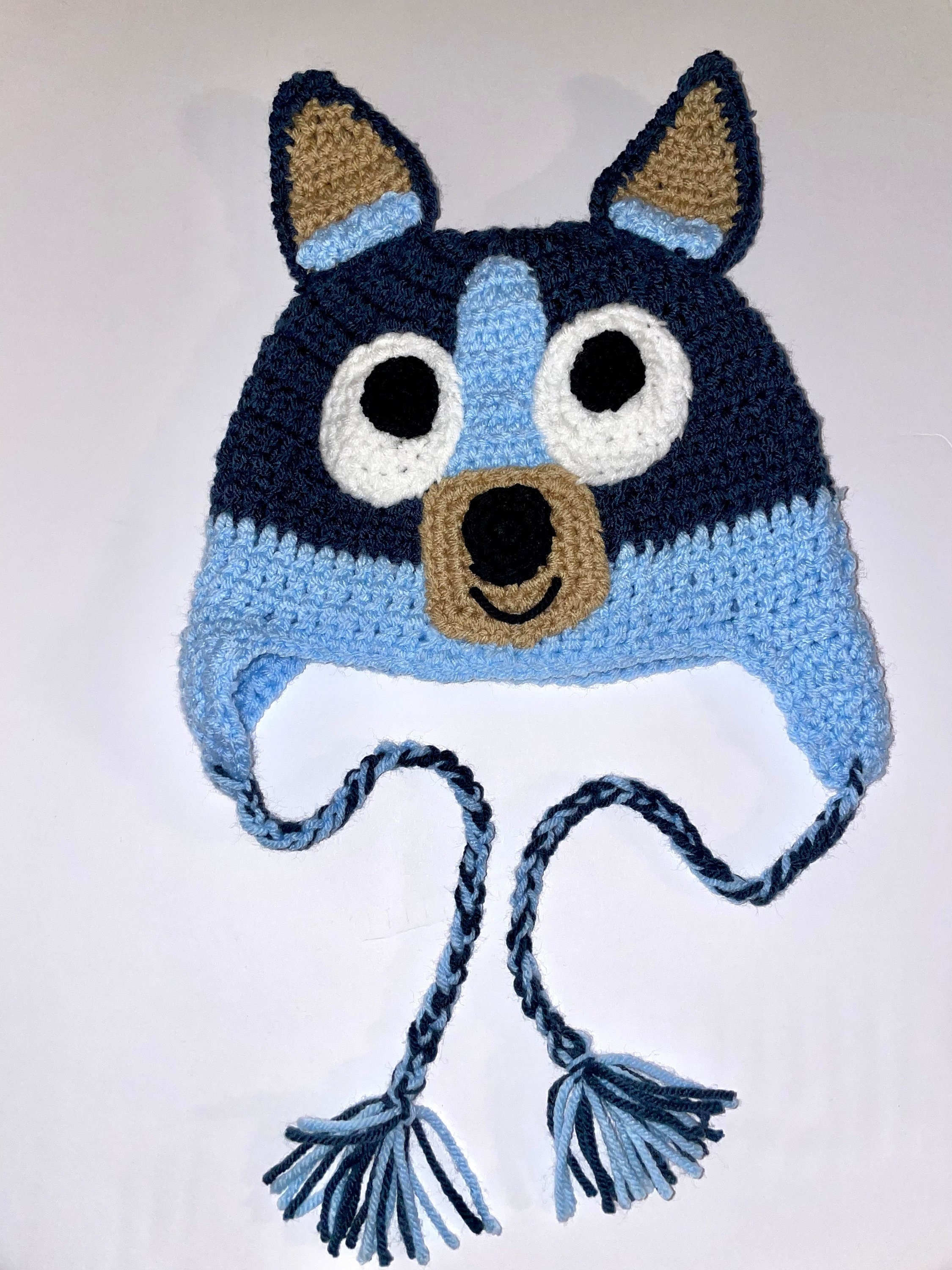 Bluey Inspired Children Crochet Beanie - Etsy