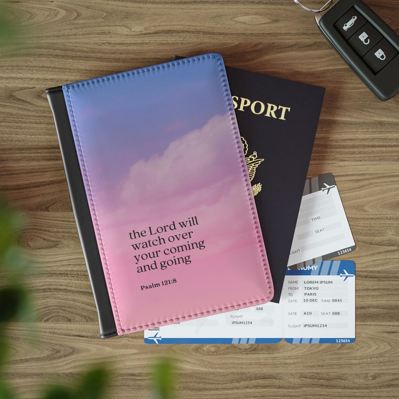 Psalm 121:8 Christian Passport Cover Christian Gift Ideas Christian ...