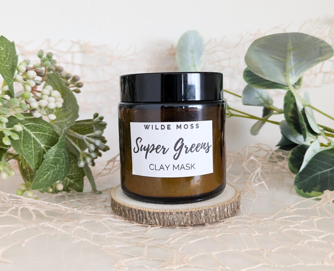 Super Greens Organic Clay Mask Natural Skincare Vegan Cruelty Free ...