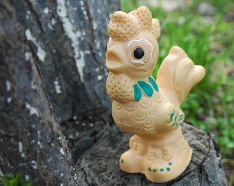 Rubber Rooster Toy | Etsy
