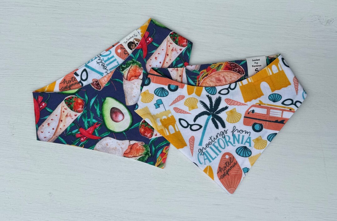 Welcome to California Mexican Food Bandana - Etsy