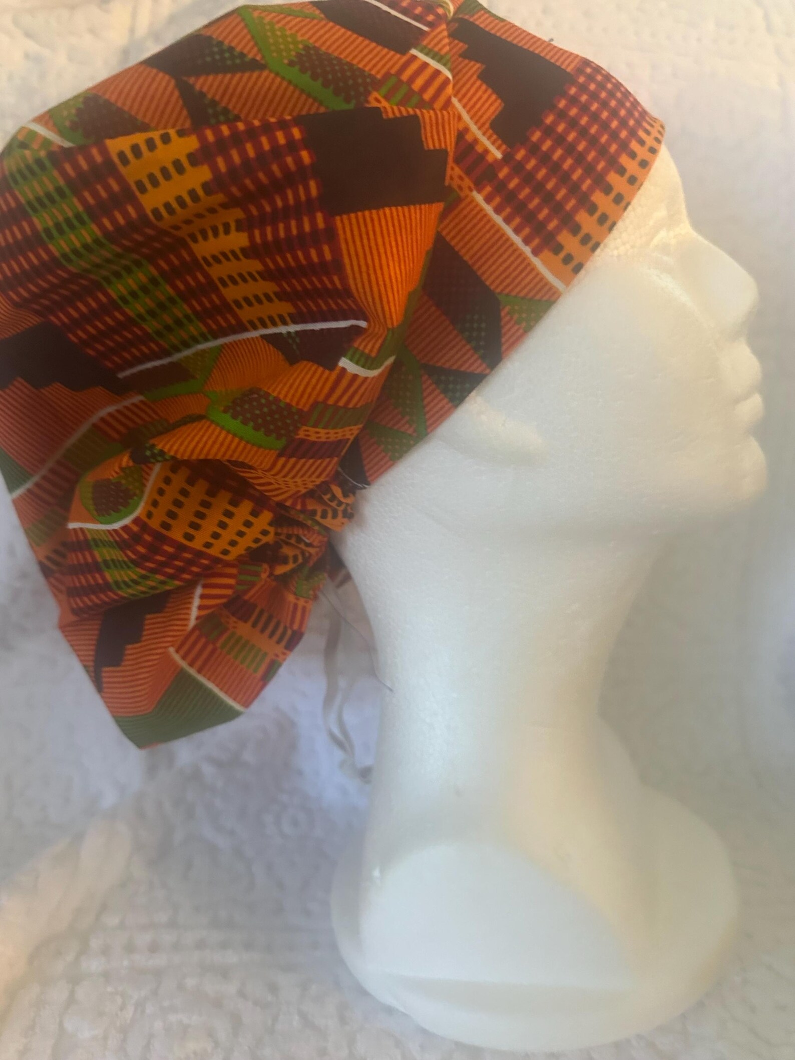 Bouffant African Adjustable Scub Cap, Bouffant Cap, Adjustable Scrub ...