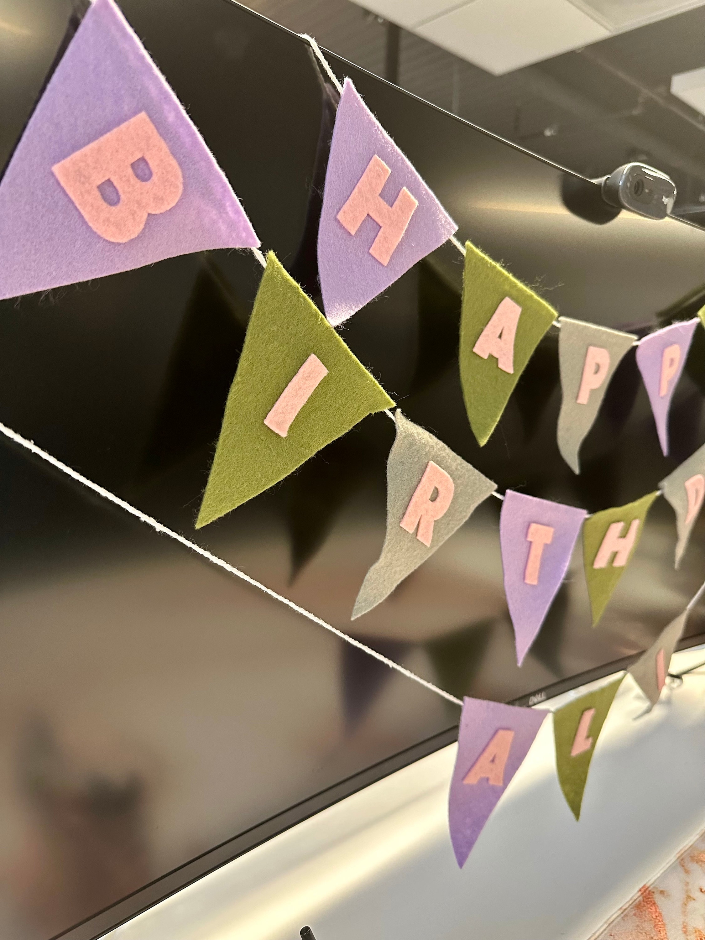 Mini Computer Happy Birthday Personalized Garland - Etsy