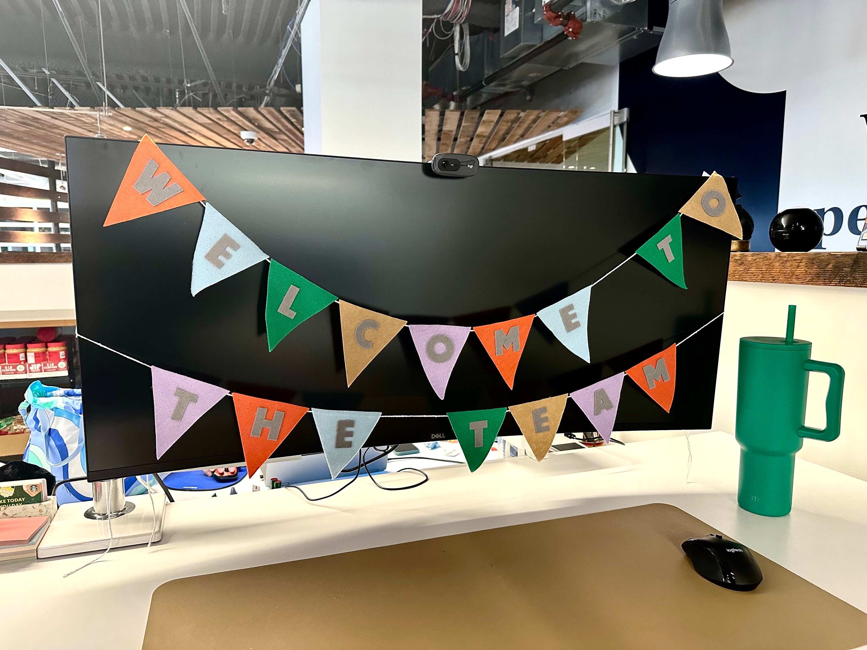 Mini Welcome to the Team Computer / Monitor Pennant Garland - Etsy