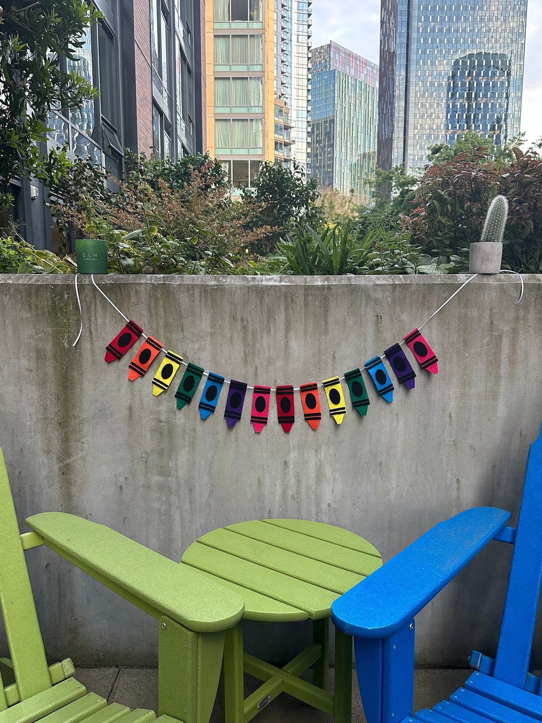 Crayon Rainbow Garland | Classroom Decor | Teacher | Back to School - Etsy