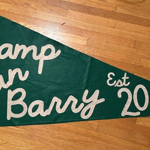 Extra Large Custom Pennant Flag / Camp Bachelorette Flag / Personalized ...