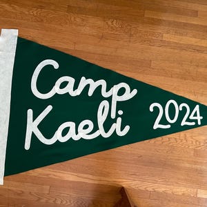 Extra Large Custom Pennant Flag / Camp Bachelorette Flag / Personalized ...