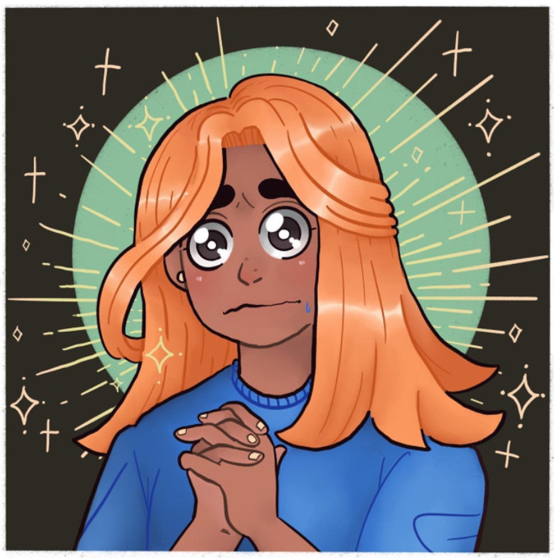 Halo Headshot Personalized Digital Portrait Commission Personalized ...