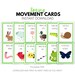 Winter Movement Cards, Printable Action Flashcards for Kids, Toddlers ...
