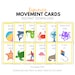 Summer Movement Cards, Printable Action Flashcards for Kids, Toddlers ...