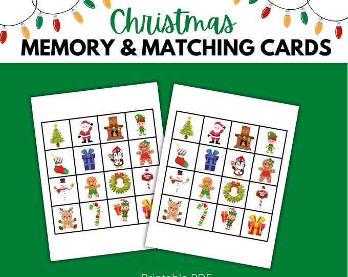 Christmas Movement Cards, Printable Action Flashcards for Kids ...