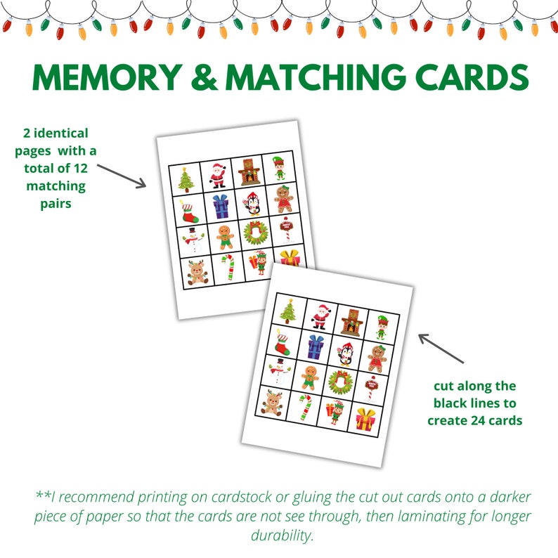 Christmas Activity Bundle Printable Christmas Games for Toddlers ...