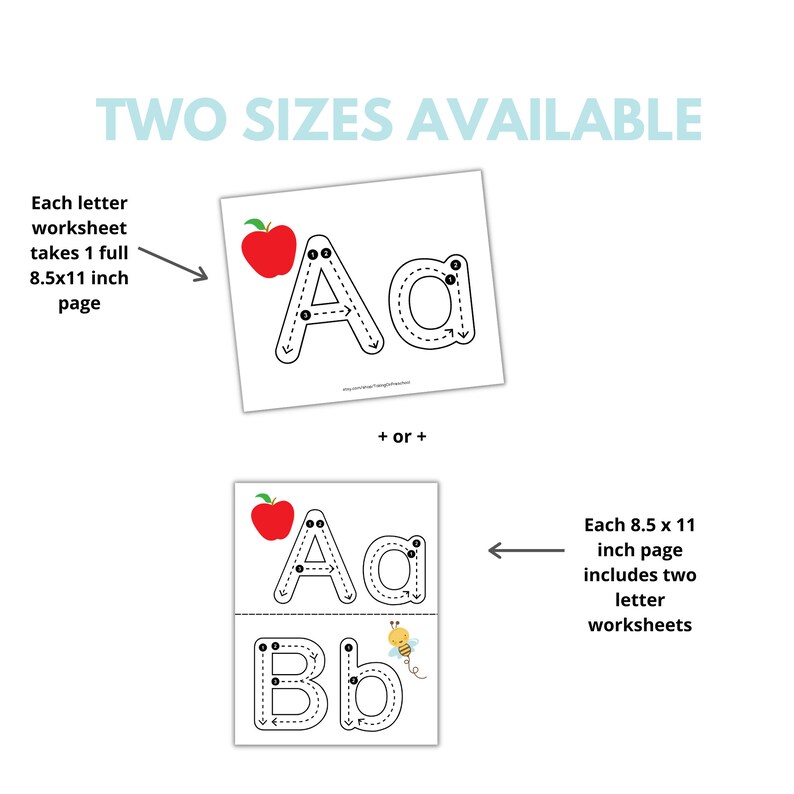 Printable Alphabet Tracing Worksheets, Writing Practice With Uppercase ...