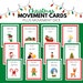 Christmas Movement Cards, Printable Action Flashcards for Kids ...