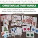 Christmas Number Order Puzzles, Printable Math Game for Toddlers ...