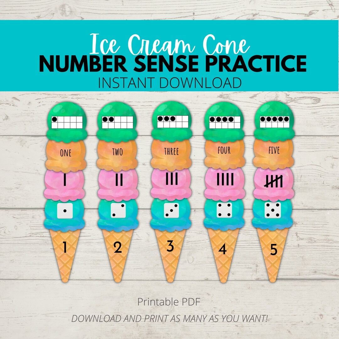 Number Sense Matching Game | Number Practice 1-10 for Toddlers ...