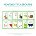 Seasonal Movement Cards, Printable Action Flashcards for Kids, Toddlers ...