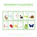 Spring Movement Cards, Printable Action Flashcards for Kids, Toddlers ...