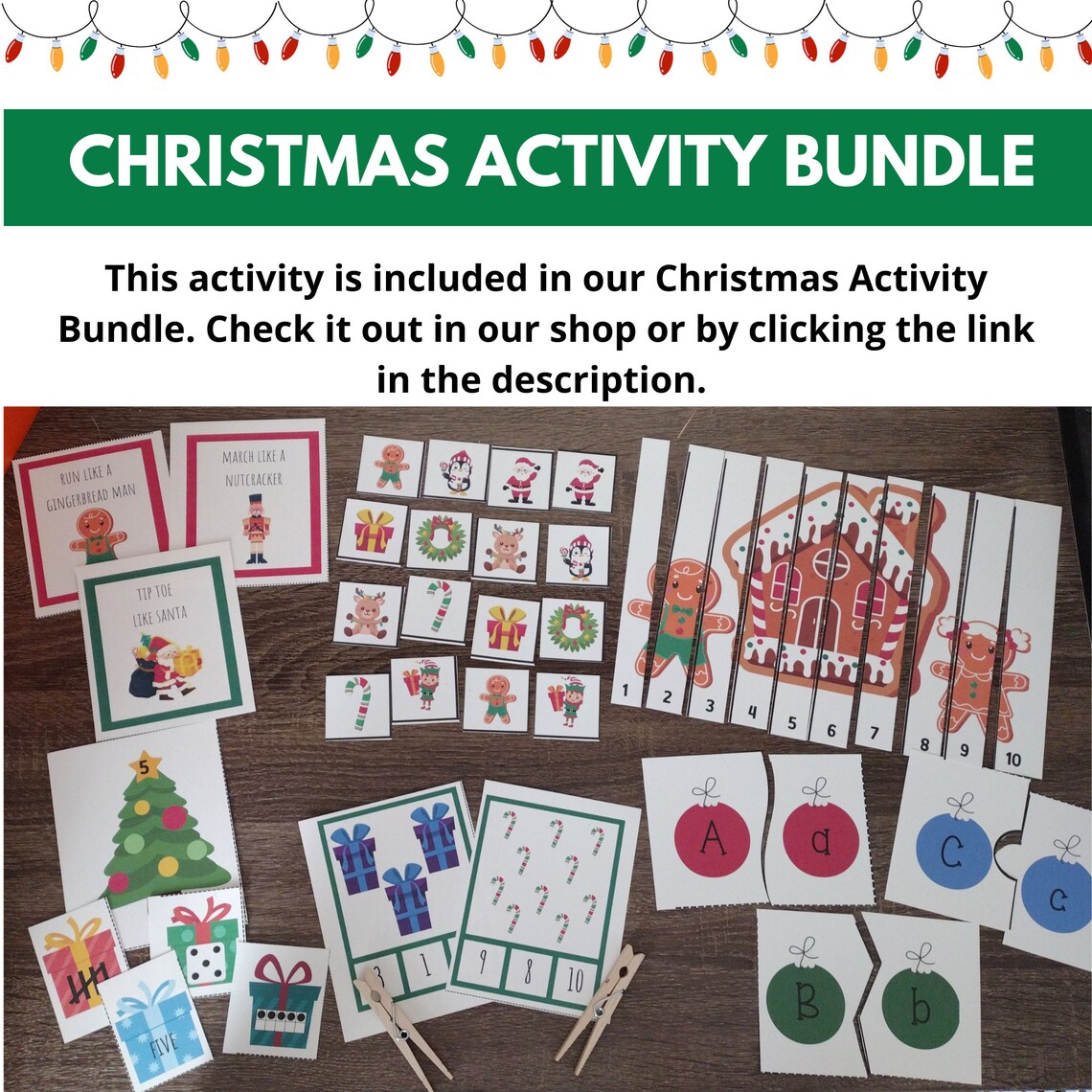 Christmas Counting Clip Cards - Printable Number Sense Activity ...