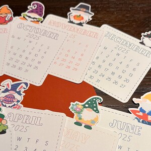 2025 Happy Gnome Calendar. Nice Gift. 2025 Calendar. Colorful Unique ...