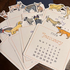 Cute Dog Lover Calendar 2025 - Etsy