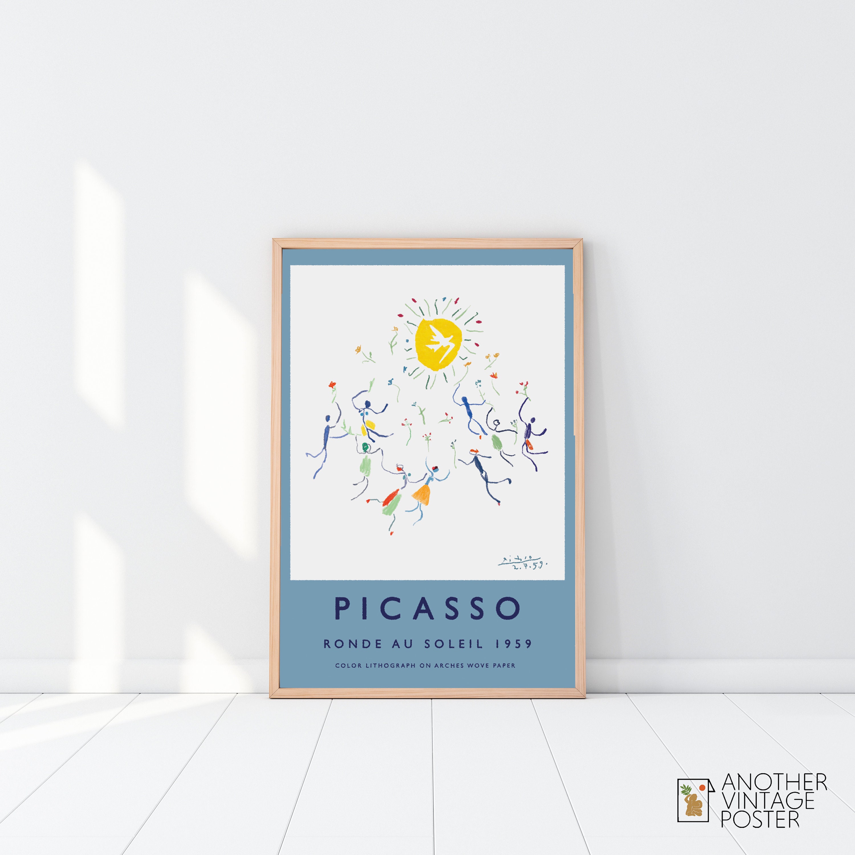 Picasso Rare Vintage Poster 1959, Pablo Picasso Art Print Poster ...