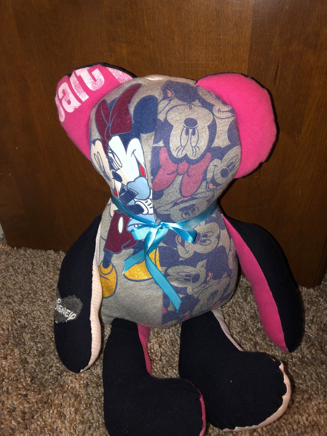 Mickey and Minnie Teddy Bear - Etsy