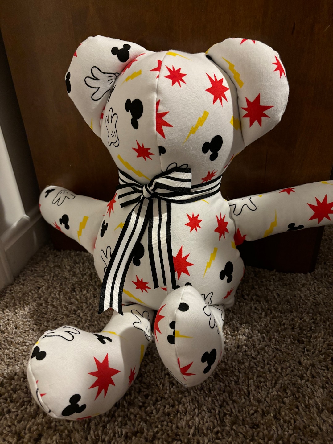 Mickey Mouse Teddy Bear - Etsy