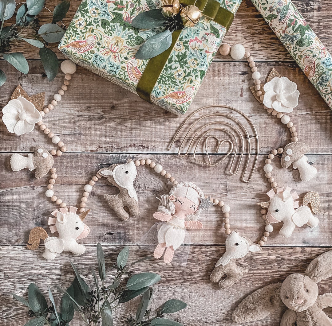 Enchanted Forest Felt Garland – Handmade Nursery Decor - Kids Decor - Etsy