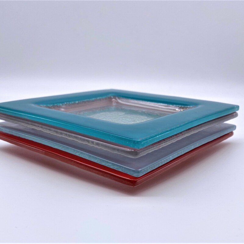 Recycled Glass Plate - Etsy