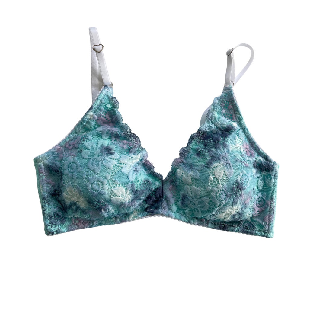 Padded Bralette Light Blue With Pocket - Etsy