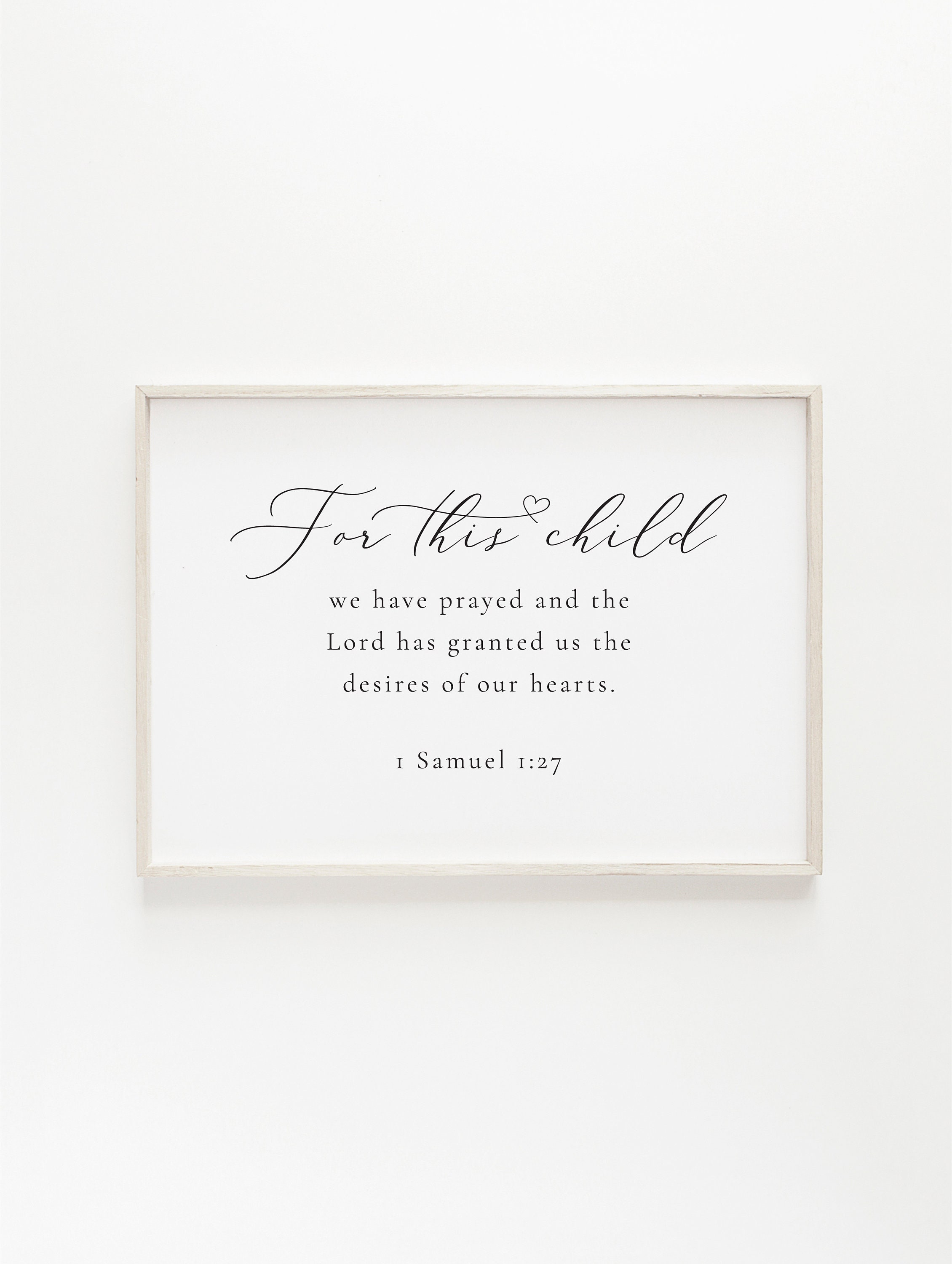 Nursery Bible Verse Wall Art. INSTANT DOWNLOAD. for This Child - Etsy
