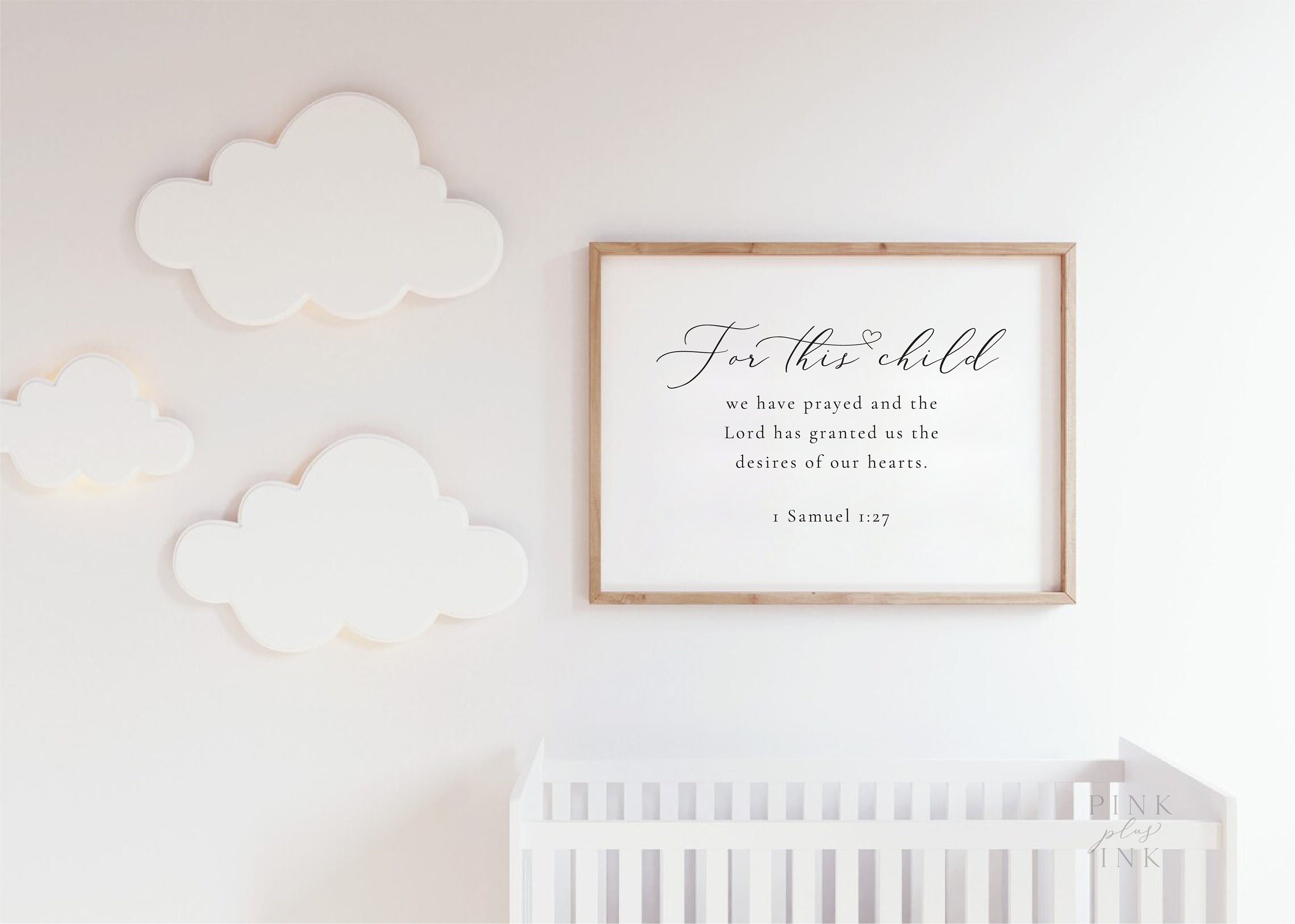 Nursery Bible Verse Wall Art. INSTANT DOWNLOAD. for This Child - Etsy