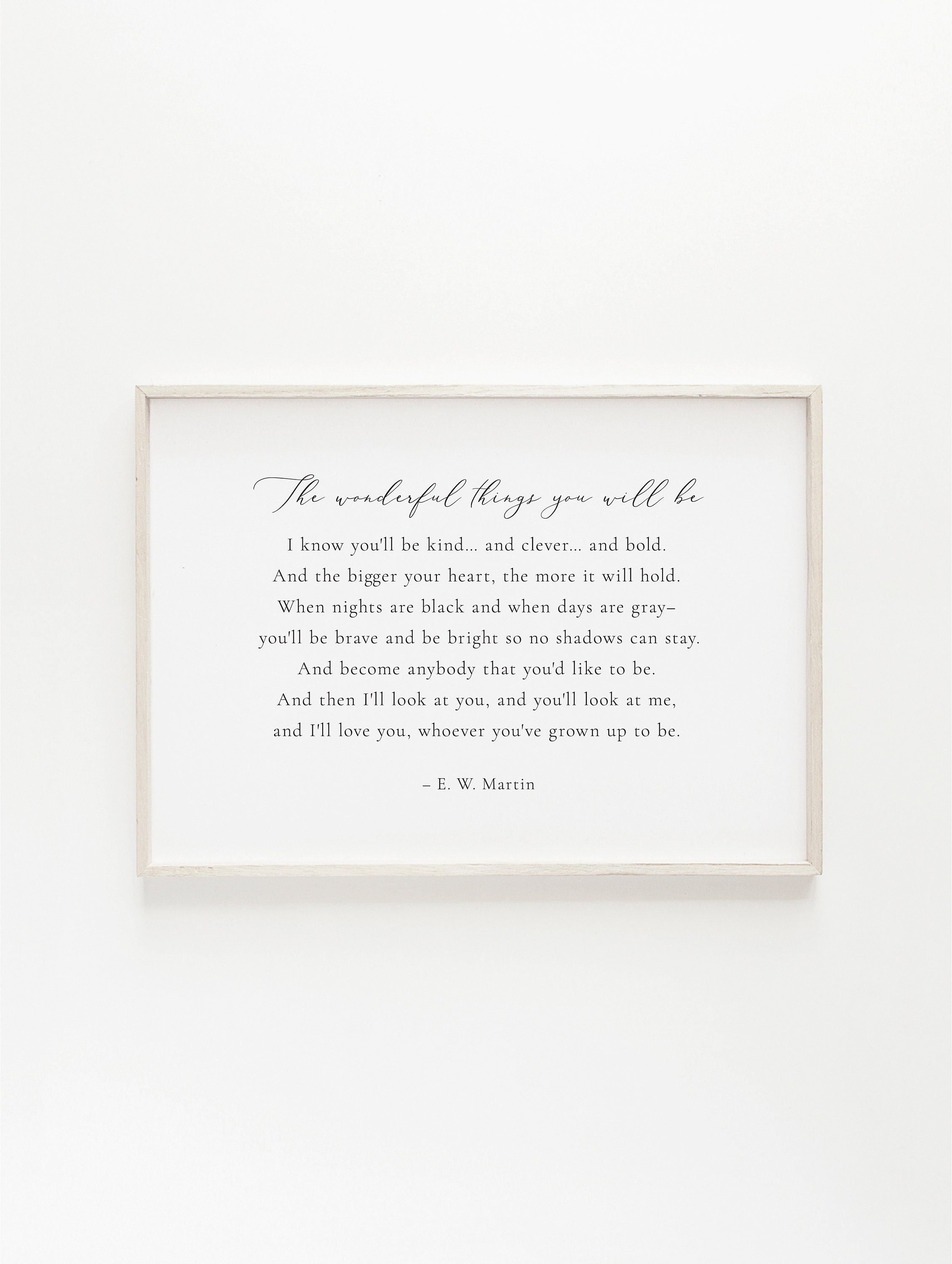 The Wonderful Things You Will Be / INSTANT DOWNLOAD / Nursery - Etsy